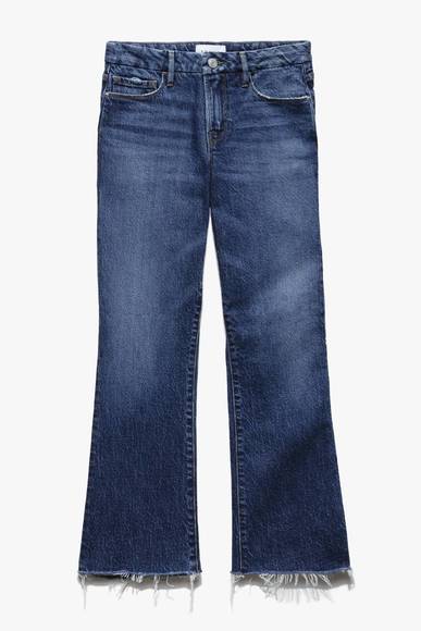 Frame Denim | Jeans | New Frame Le Crop Mini Raw Boot In Hallam | Poshmark